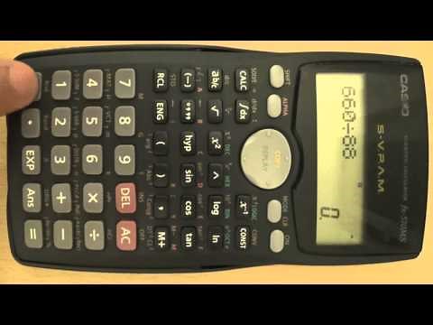 Calculating percentages. How to use a Casio fx-570MS scientific calculator?