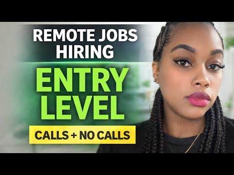 Entry Level Remote Jobs Hiring Now | Calls & No Calls