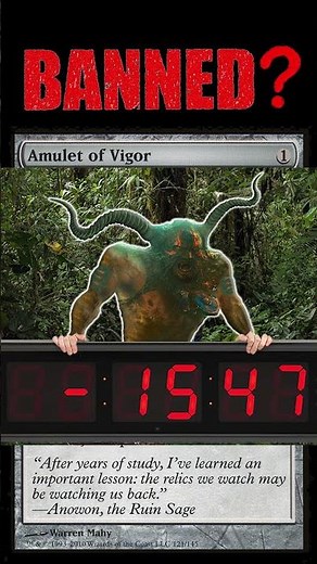 Amulet of Vigor BANNED? #mtg #mtgmodern