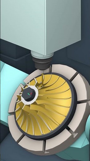 Impeller Machining in ENCY | No Crashes, Just Precision #CAM #5Axis #CADCAMSoftware
