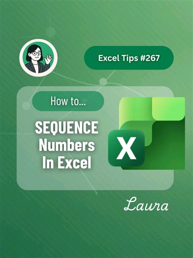 Sequence numbers in excel! #excel #exceltips #exceltricks #spreadsheet