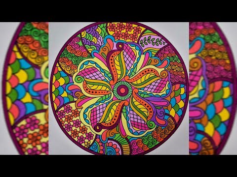 ✨ Satisfying Mandala Coloring ASMR | Relaxing Art for Anxiety & Sleep