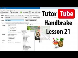 Handbrake - Lesson 21 - Adding Subtitles to a Video