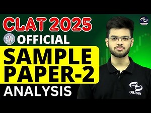 CLAT 2025 Sample Paper - 2 Analysis | clat exam preparation | Origin CLAT | Abhyuday Pandey