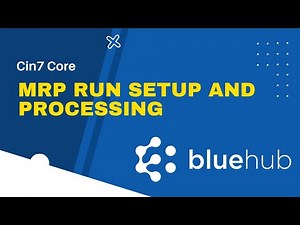 Cin7 Core - MRP Run setup and processing