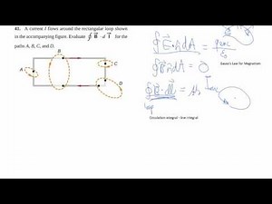 12-41. Line integral for Ampere's Law