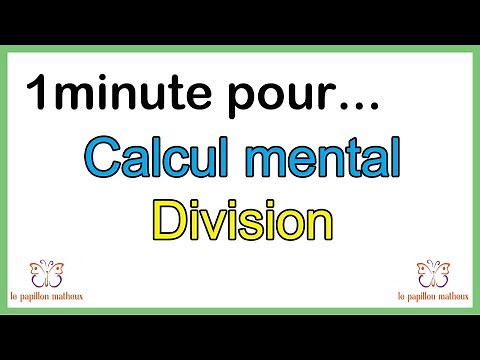 Calcul mental division (CE1, CE2, CM1, CM2)