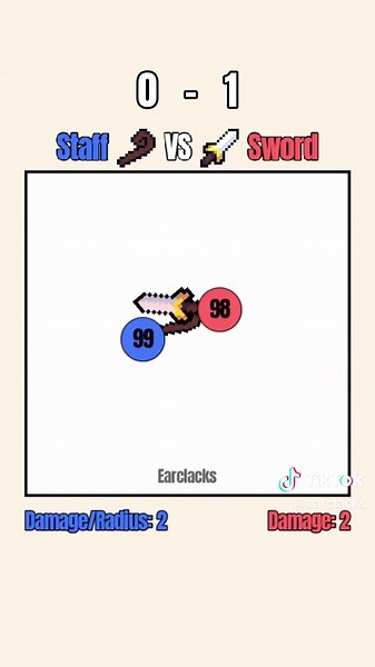 Season 1 Quarterfinals | Staff 🧹 VS ⚔️ Sword #satisfying #simulation #physics #fantasy #rpg