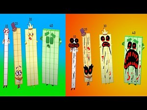 Numberblocks New Design 10 20 30 40 as Horror Version Catchiest Songs