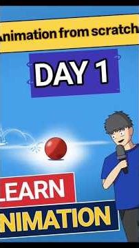 Day - 1 Of Learning Animation from scratch #2danimation #rgbucketlist #shorts