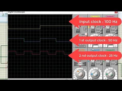 frequency divider with flip flop