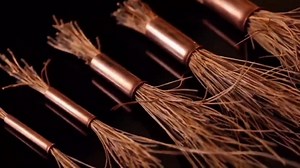 ARSTBETY Longer Pine Needle Basket Making Guide Coiling Tool, Copper Pine Needle Gauge Guide for Basket Making Weaving (Copper Basket Making Gauge)