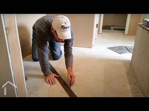 How to Lay Out Your Tile Pattern Before You Begin - Setting Bathroom Floor Tile On an Angle
