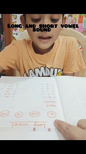 Short and long vowel sounds worksheet #reelsviralシ #learning #kids #tuition #onlineclasses | Alpha kids :worksheets and activities