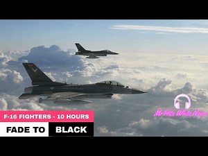 F-16 Fighter Jets | Fade to Black | 10 hours | White Noise | Sleep Sounds of SPAR19