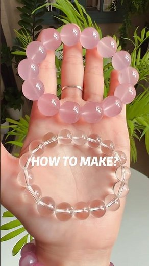 Easy DIY - How to make bracelet with transparent string? #diy #jewelry #bracelet