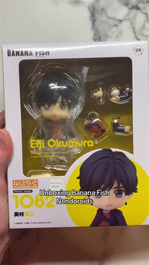 Waited 5 months for them, I love them so much 😭 #bananafish #bananafishtiktok #ashandeiji #ashlynx #eijiokumura #bananafishnendoroid #ashlynxnendoroid #eijiokumuranendoroid #nendoroid #asheijibananafish #ashandeijideservedbetter #anime #animeunboxing #fyp