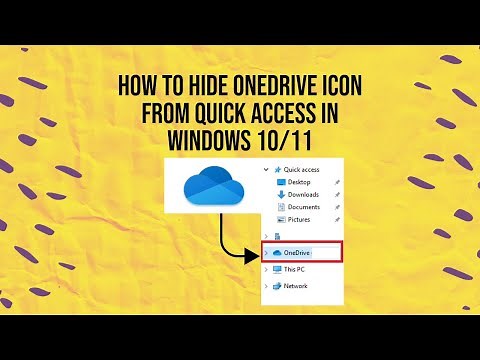 How to hide OneDrive icon from the Quick Access Menu in Windows 10/11