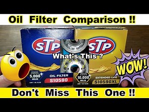 STP S10590 Oil Filter vs. STP S10590XL Oil Filter Cut Open