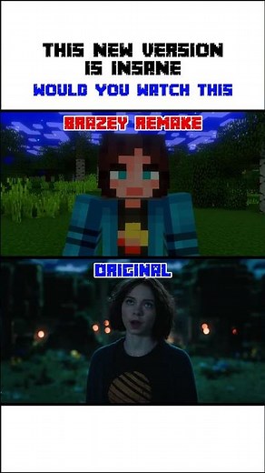 Minecraft Movie VS Animated Comparison #minecraft #minecraftmovie