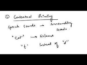 Psychology of Language (5.1 Name two examples of top-down effects in speech perception. Explain eac…