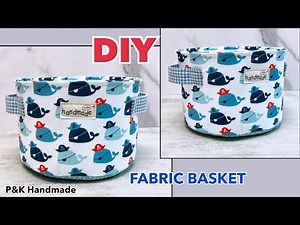 Easy To Make! How to Make Fabric Round Basket | Sewing Tutorial At Home |