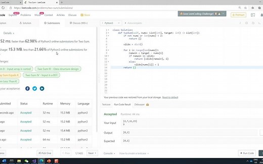 Leetcode 算法刷题 1 to 50  （基于python解题）