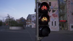 Traffic Light, City, Green. Free Stock Video