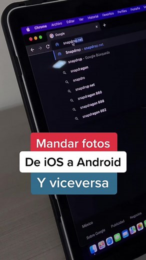 Cómo usar Snapdrop para enviar fotos entre iOS y Android
