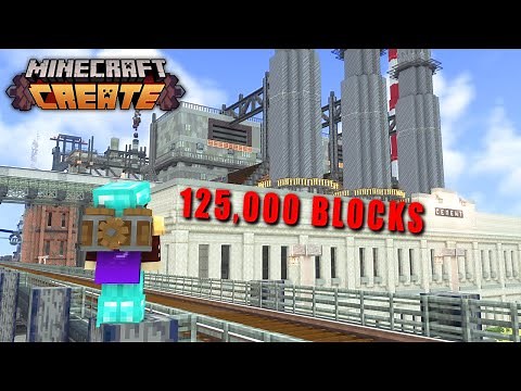 I Built THE BIGGEST Factory in Minecraft Create Mod