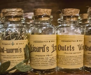 Macbeth Spell Bottle Set: Shakespeare Witchcraft Decor, Hedgewitch Altar - Etsy UK