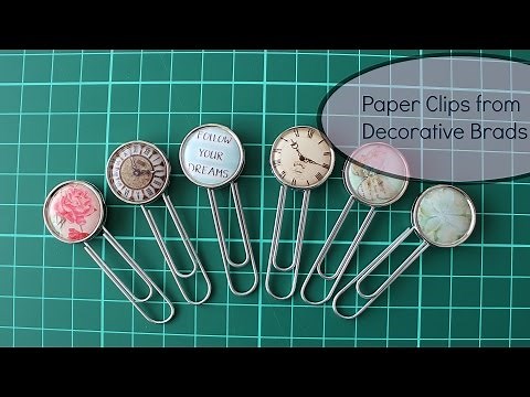 How to Make Paper Clips from Decorative Brads
