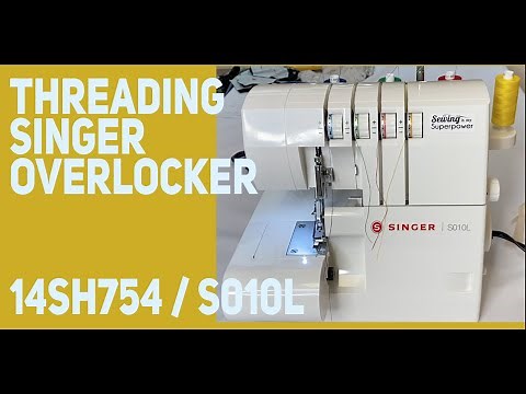 Thread the Singer S010L Lidl Pfaff Element 1230 OL Overlocker 14sh754 #AbisDen #overlocker