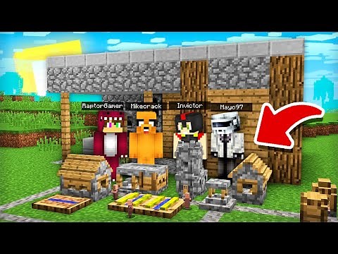 ESCONDITE en la ALDEA en MINIATURA MINECRAFT 😂 ESCONDITE LOS COMPAS