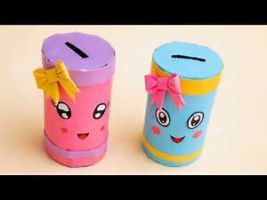 How to make paper coin box | Origami paper money box | Easy paper coin box | school project idea