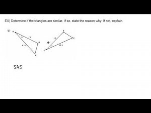 Similarity - Side Angle Side - Example