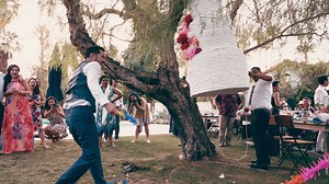 Instead of cutting a cake, bride Karen Chan and groom Clayton Lee smashed open a piñata -- shaped like a wedding cake! -- at their reception. Why didn't we think of this!? Credits: The Quail & The Dove | Amazing Pinatas | HonestlyYUM | HuffPost Relationships