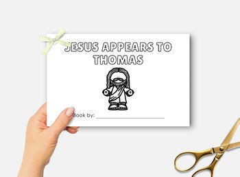 Jesus Appears to Thomas Bible Resurrection Mini Book Craft, Easter Sunday School