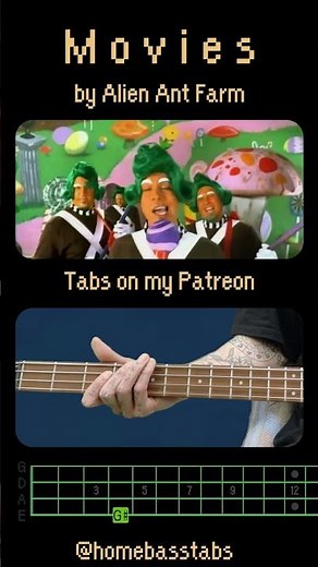 🎸 Movies #alienantfarm#Movies#Basstabs#bassCover#bass#bassguitar#music