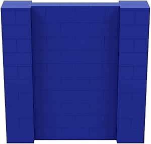 EverBlock 5' x 5' Wall Kit | Modular Building Blocks | Wall System for Building, Display & Structures | Room Divider & Partition | Easy to Connect & Reuse | Indoor & Outdoor Use | Blue
