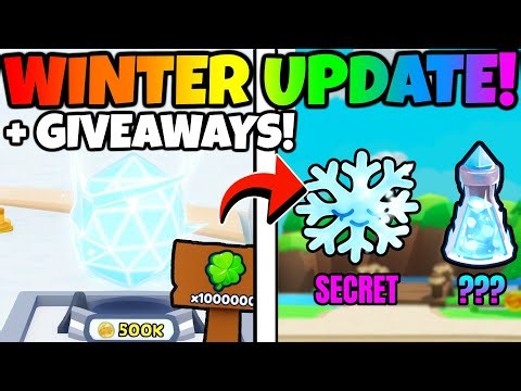 🔴NEW WINTER UPDATE and INSANE GIVEAWAYS LIVE in Bubble Gum Simulator INFINITY