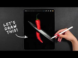 Draw With Me - Realistic Digital Art 🌶️ | My Procreate Technique