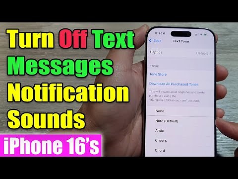 iPhone 16/16 Pro Max: How to Turn Off Text Messages Notification Sounds