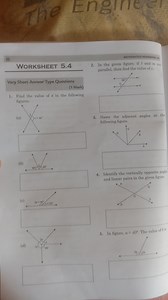 52MATHEMATICS WORKBOOK-VWORKSHEET 5.4Very Short Answer Typ... | Filo