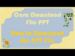 Cara Download File PPT - How to Download PPT File #aestheticppt #freeppttemplate #pptfile #cuteppt