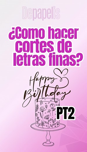 Corte Preciso de Fuentes Finas para Cake Toppers