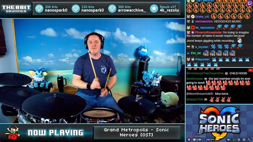 [8bitDrum]-Grand Metropolis - Sonic Heroes ｜ Drum Cover