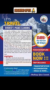 EVEREST 3 PEAKS CLIMBING #3peaks #Meralobucheislandpeak | Mount Everest 8848M