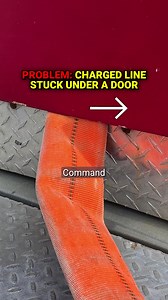 263K views · 1.4K reactions |  Charged line stuck under a door? Here's how to FIX IT fast with 3 quick steps: 1️⃣ Bleed the line – Relieve pressure to move it. 2️⃣ Prop the door – Create space and stop the pinch. 3️⃣ GO! – Back in the fight!  Don’t let a snag slow you down! #Firefighting #Firefighter #HighRiseFirefighting #HoseLineOps #FireTactics | Task Force Tips | Facebook