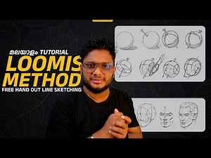 LOOMIS METHOD | OUTLINE SKETCHING | Malayalam tutorial |Step-by-Step Guide for Beginners